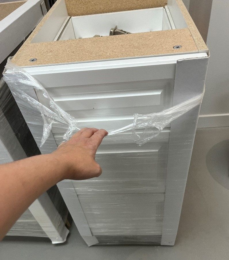 15" Wide Vanity Drawer Bank - San Juan White
